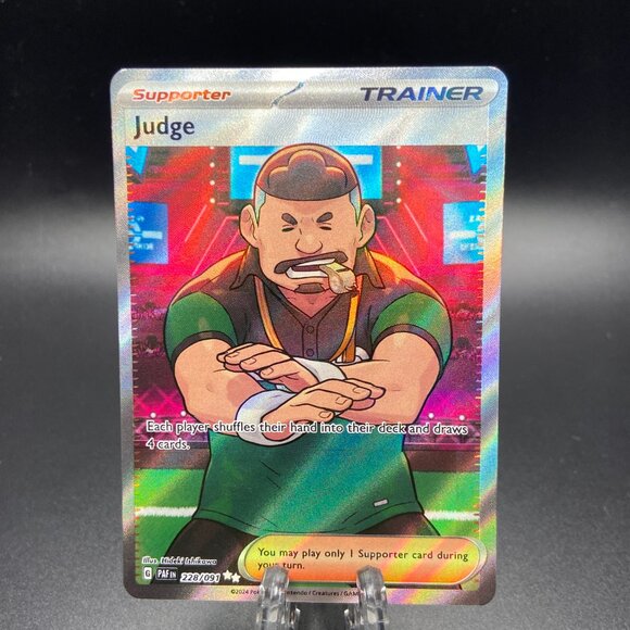 Pokemon | Other | Judge 2289 Full Art Trainer Pokemon Card Paldean ...